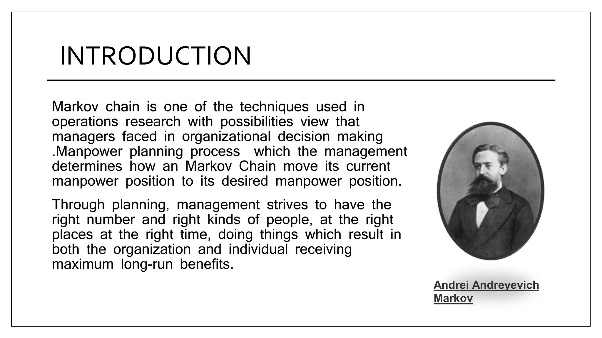 Markov Chain Analysis in HR Decision Making | PPTX