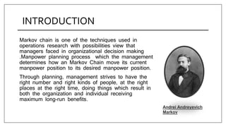 Markov Chain Analysis in HR Decision Making | PPTX