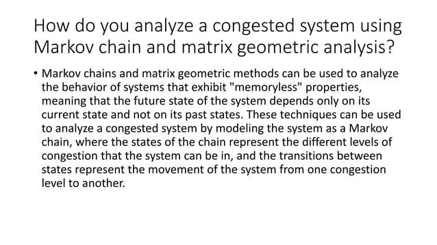 Markov Chain & Matrix Geometric Analysis.pptx