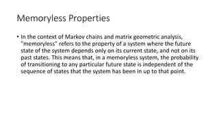 Markov Chain & Matrix Geometric Analysis.pptx