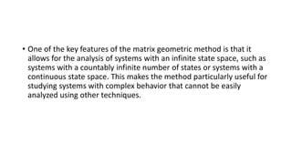Markov Chain & Matrix Geometric Analysis.pptx