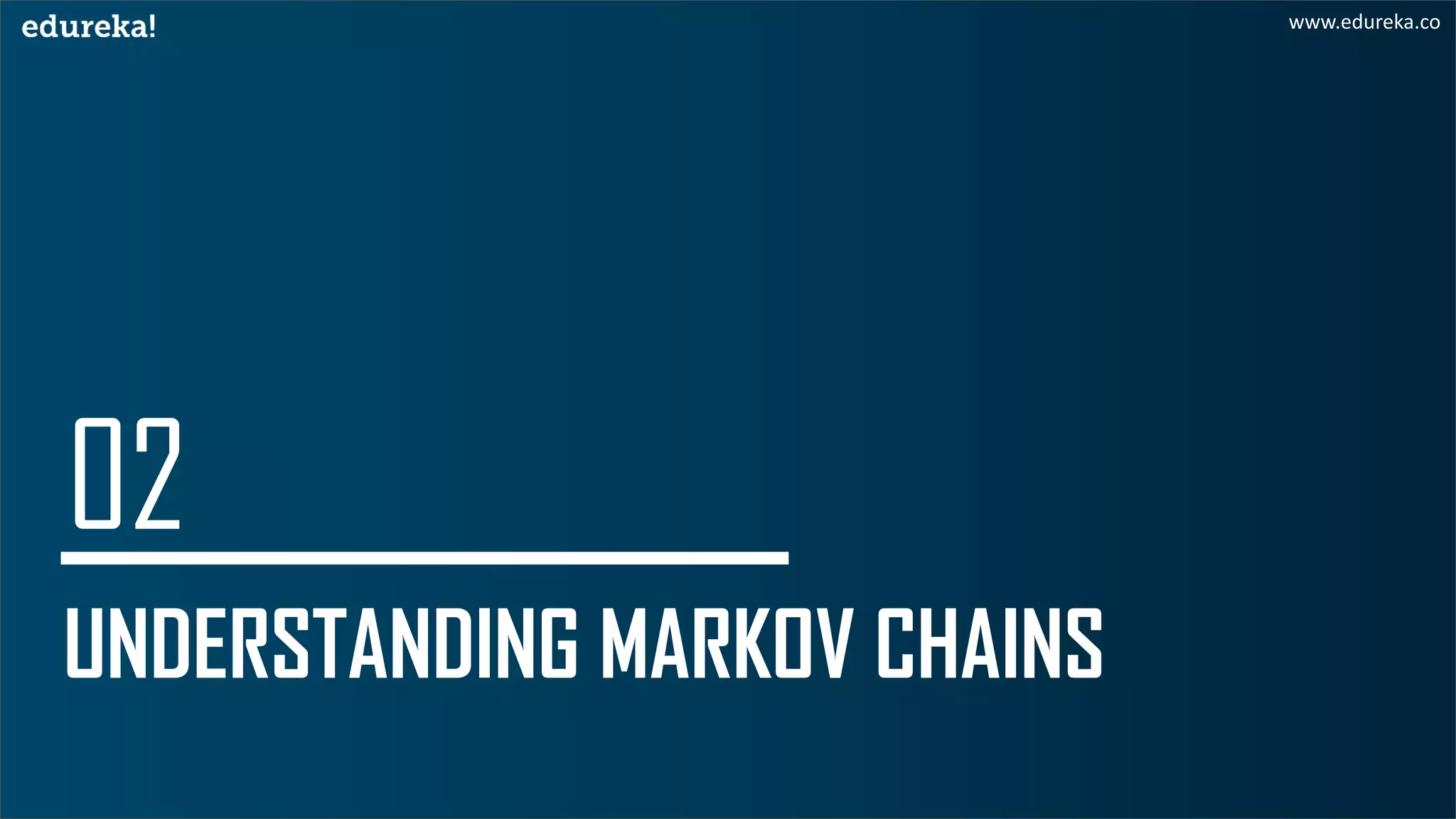Introduction To Markov Chains | Markov Chains in Python | Edureka | PPT