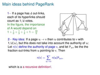 Markov chains and page rankGraphs.pdf | Search | Internet