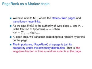 Markov chains and page rankGraphs.pdf | Search | Internet