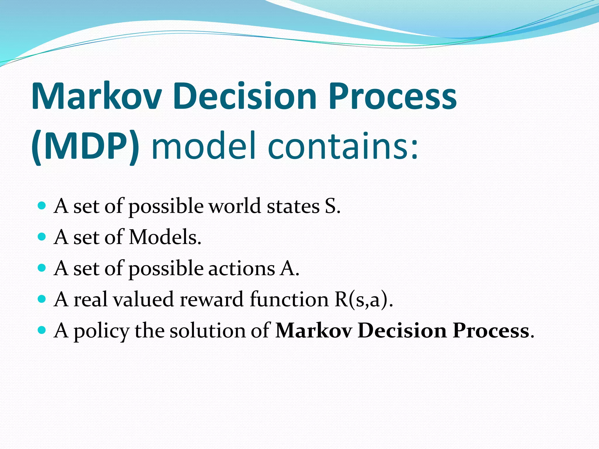 Markov decision process | PPTX