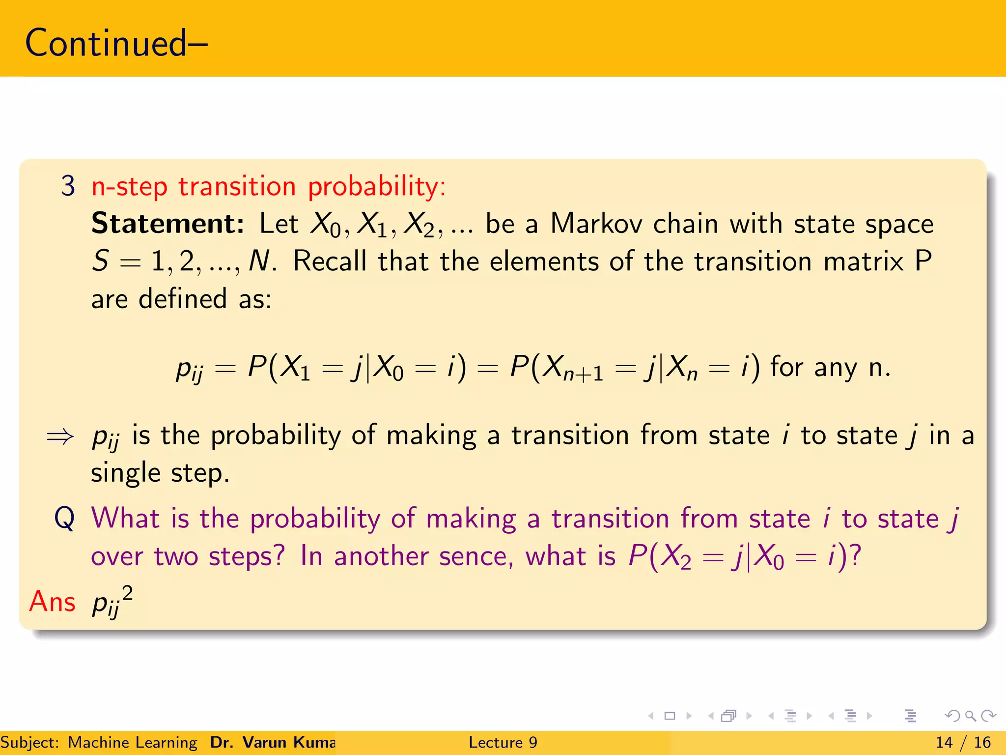 Lecture 9 Markov decision process | PDF