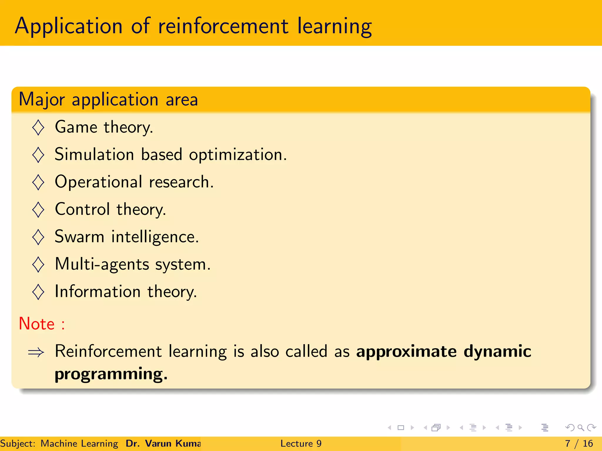Lecture 9 Markov decision process | PDF