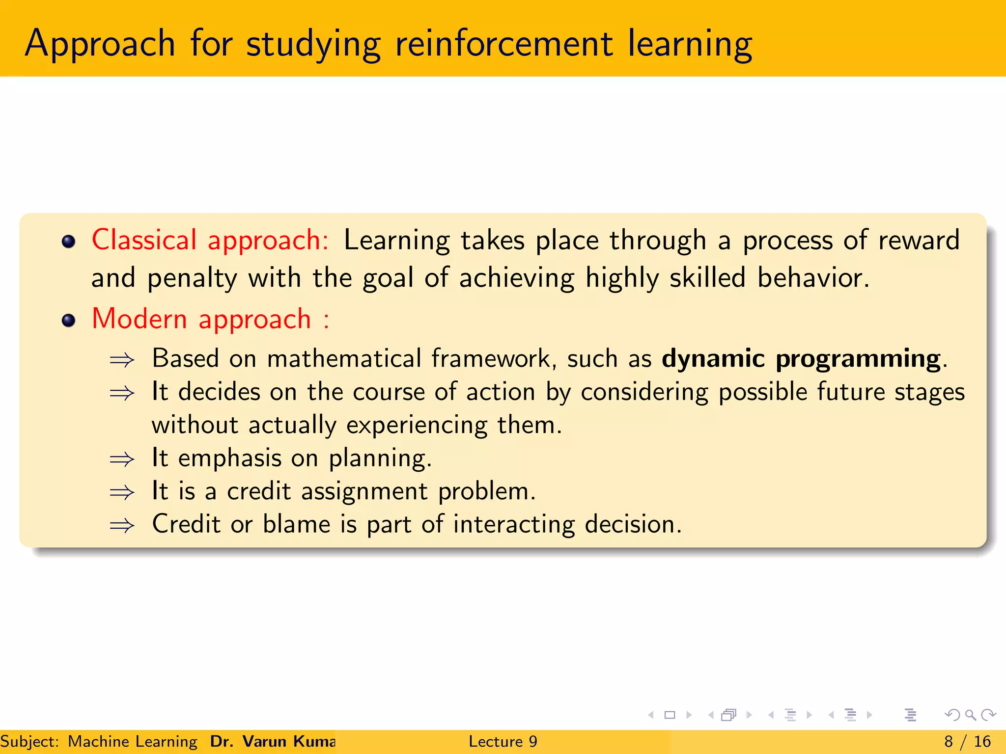 Lecture 9 Markov decision process | PDF