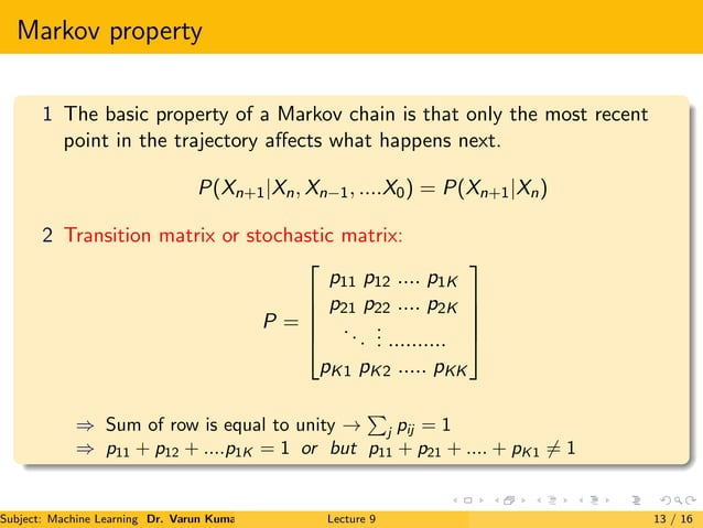 Lecture 9 Markov Decision Process Ppt 