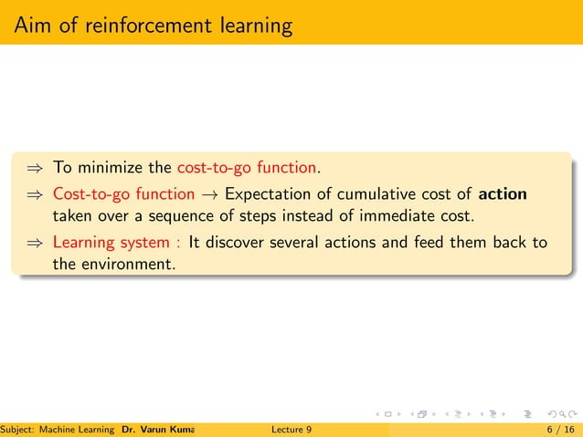 Lecture 9 Markov decision process | PDF