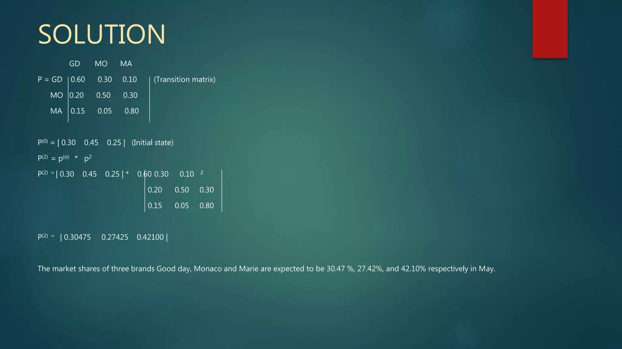 Markov Chain and its Analysis | PPTX