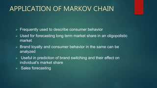 Markov Chain and its Analysis | PPTX