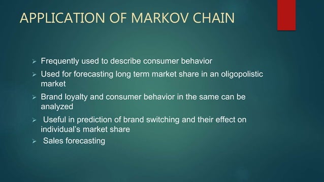 Markov Chain and its Analysis | PPTX