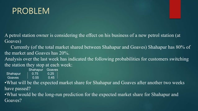 Markov Chain and its Analysis | PPTX