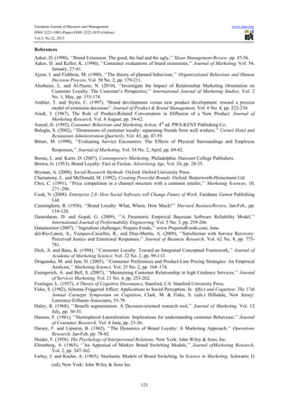 Markovian application to brand switching behaviour | PDF