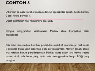 Markov inequality untuk statistika dasar | PPTX