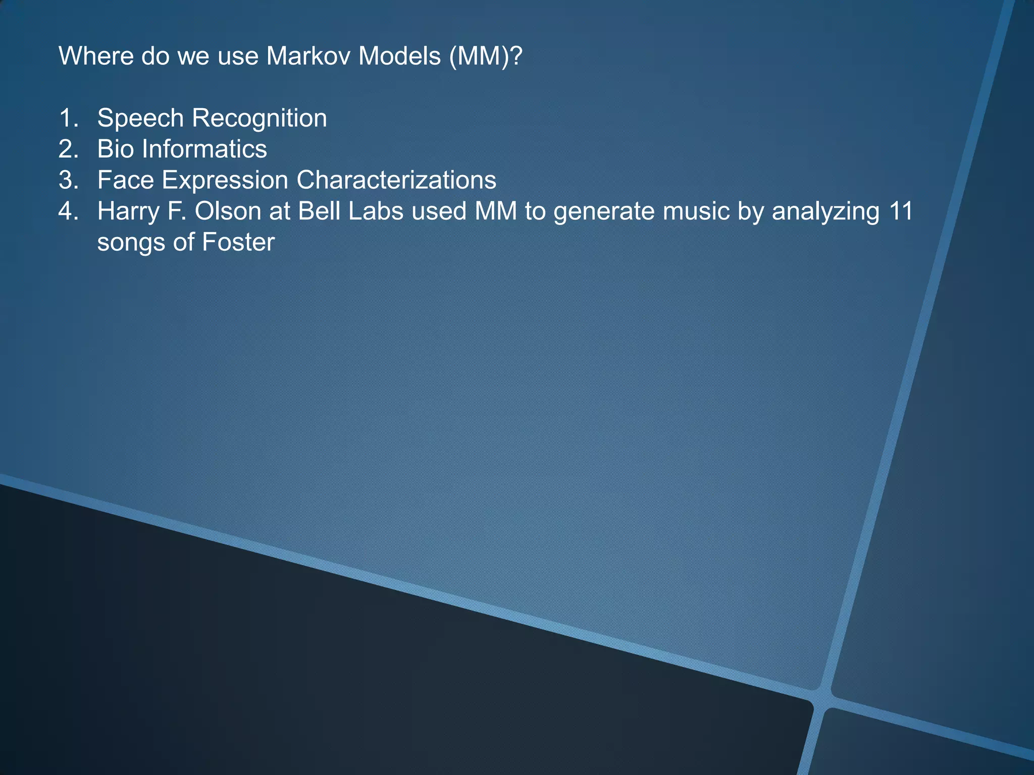 Markov models explained | PPTX