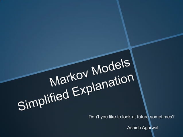 Markov models explained | PPTX | Weather | Science