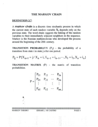 Markov theory | PDF
