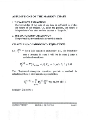 Markov theory | PDF
