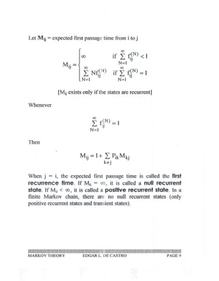 Markov theory | PDF