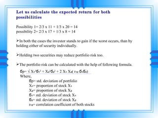 Markowitz model | PPT