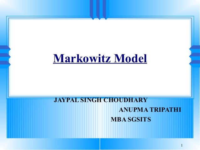 Markowitz model