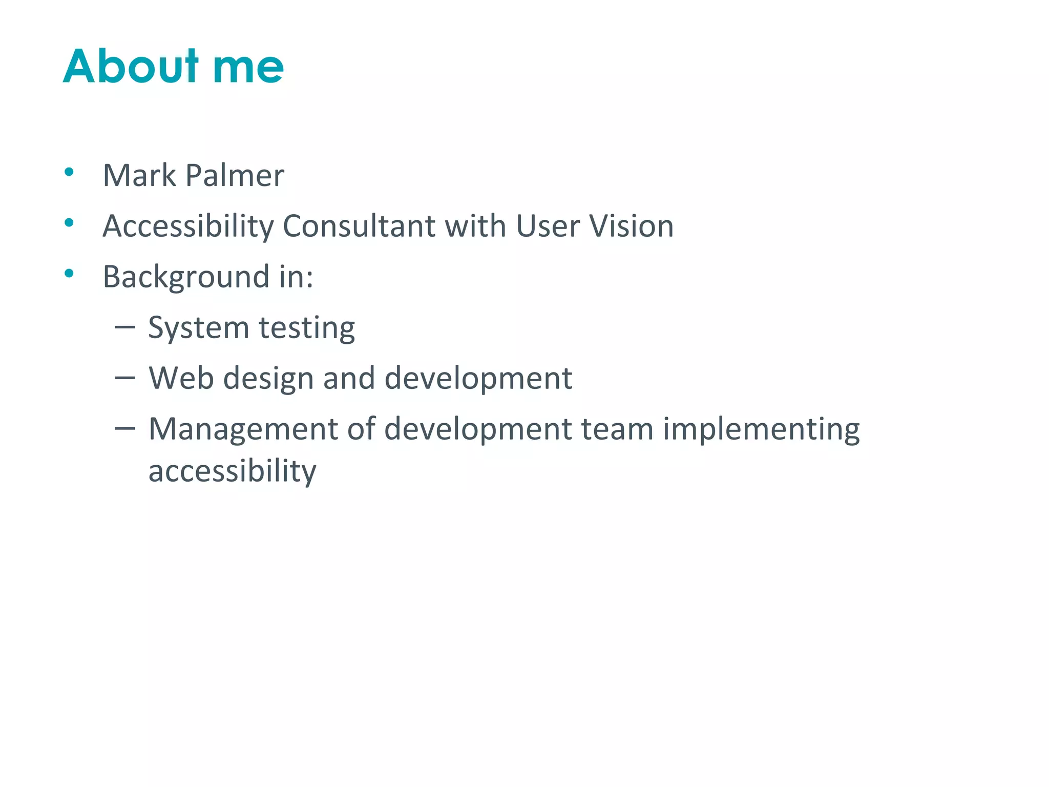 HTML5 Accessibility | PPT