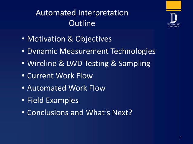 Automated Interpretation of Wireline and LWD Formation Testing Dynamic ...