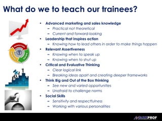 MarkProf Marketing Leadership Bootcamp 2012 | PPT