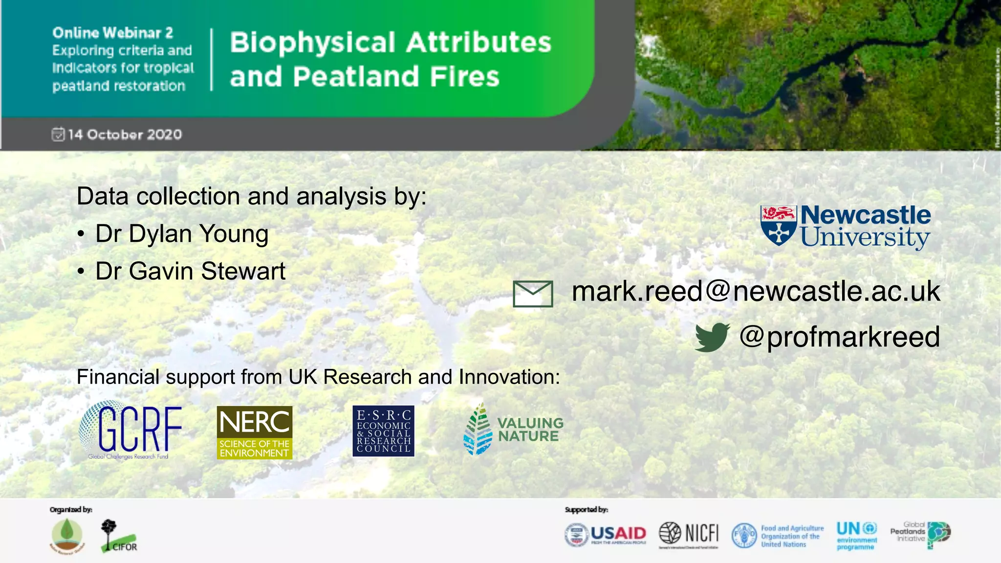 Identifying core biophysical criteria and indicators for peatland ...