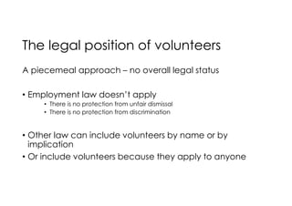 Volunteers and the Law | PDF