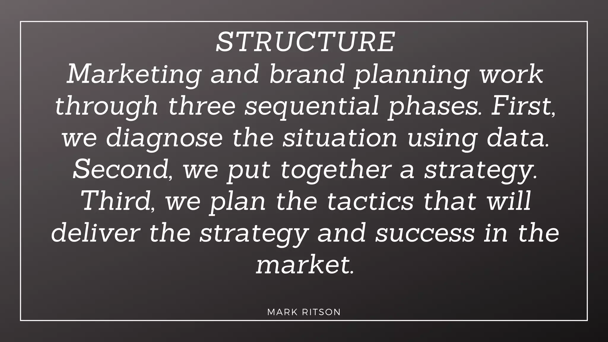 Mark Ritson on presenting marketing planning | PDF