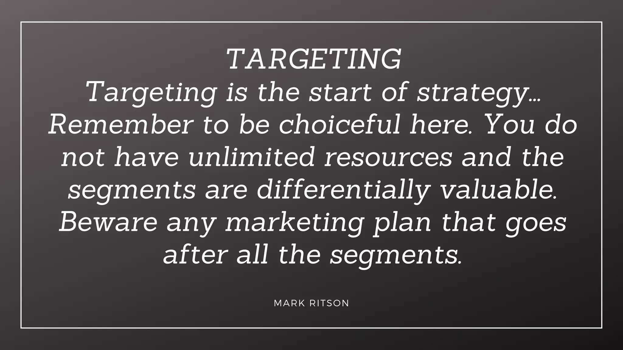 Mark Ritson on presenting marketing planning | PDF