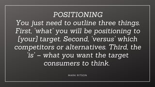 Mark Ritson on presenting marketing planning | PDF