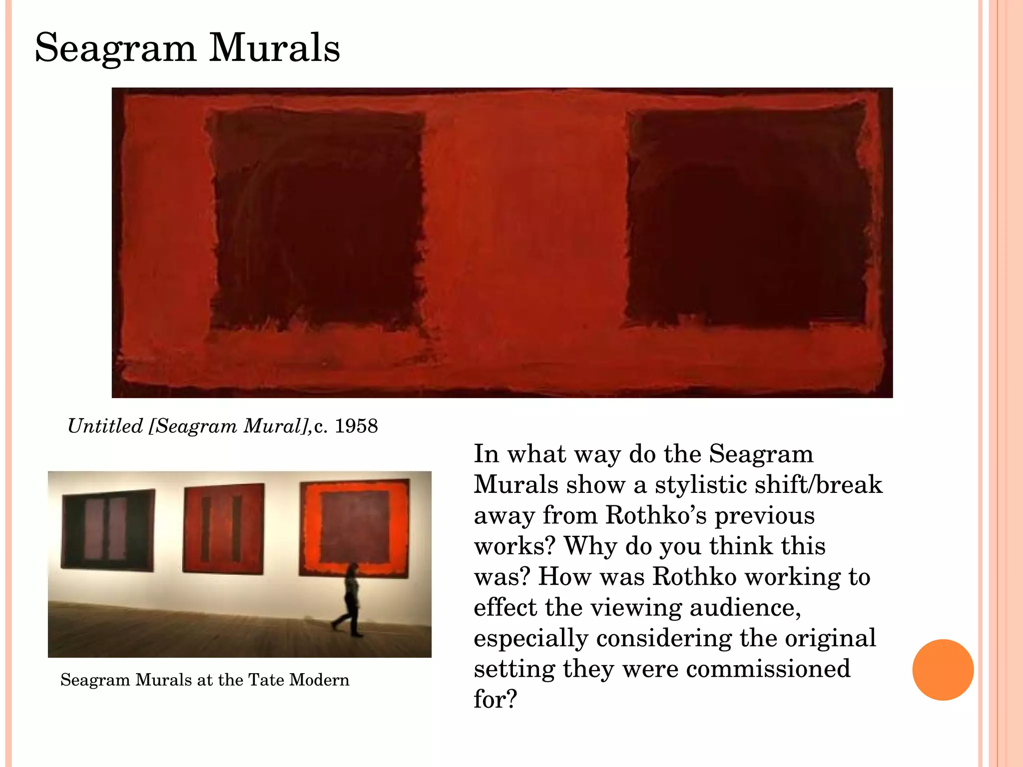 Mark Rothko And Barnett Newman | PPT | Painting | Arts and Crafts