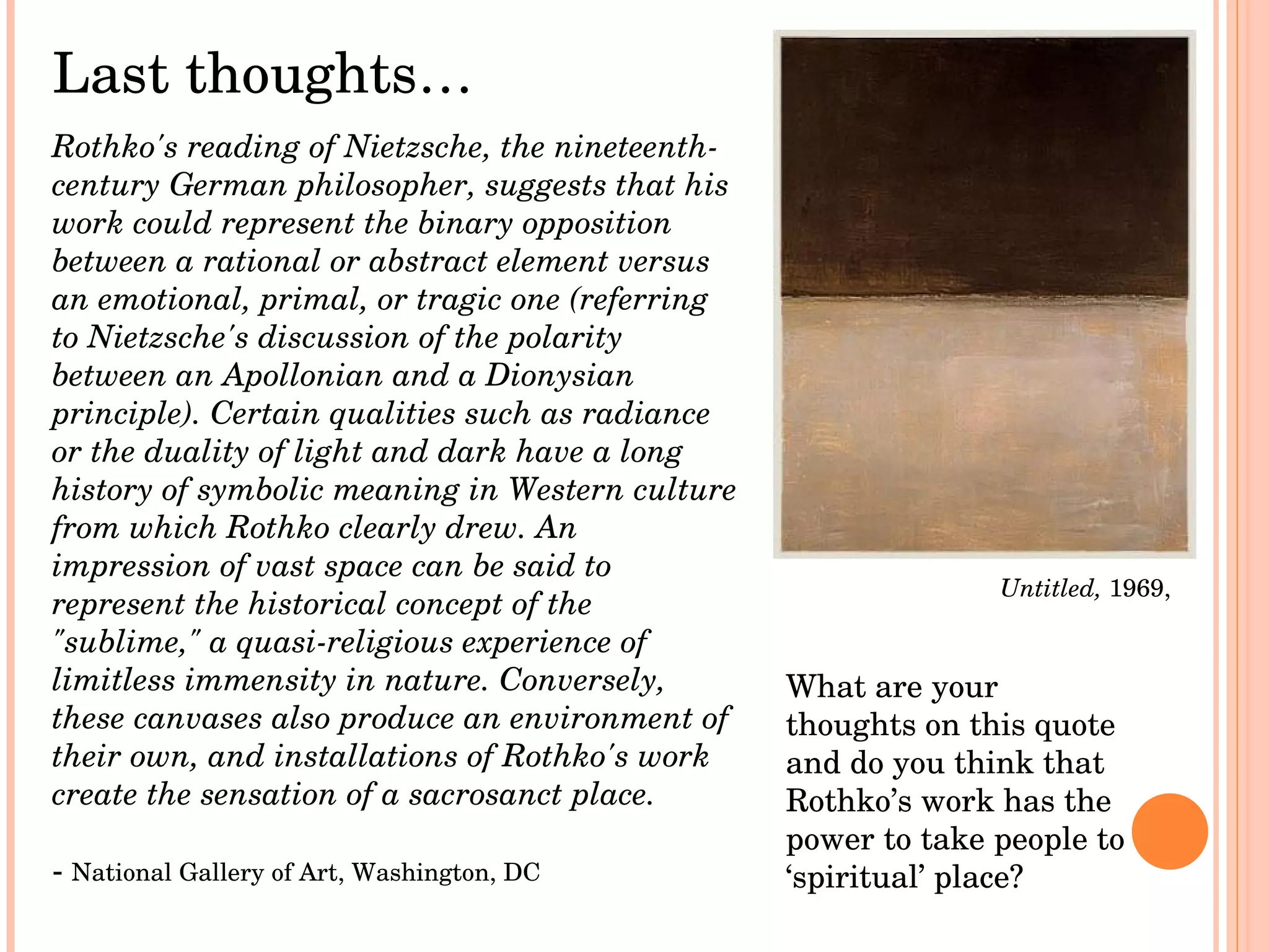 Mark Rothko And Barnett Newman | PPT | Painting | Arts and Crafts