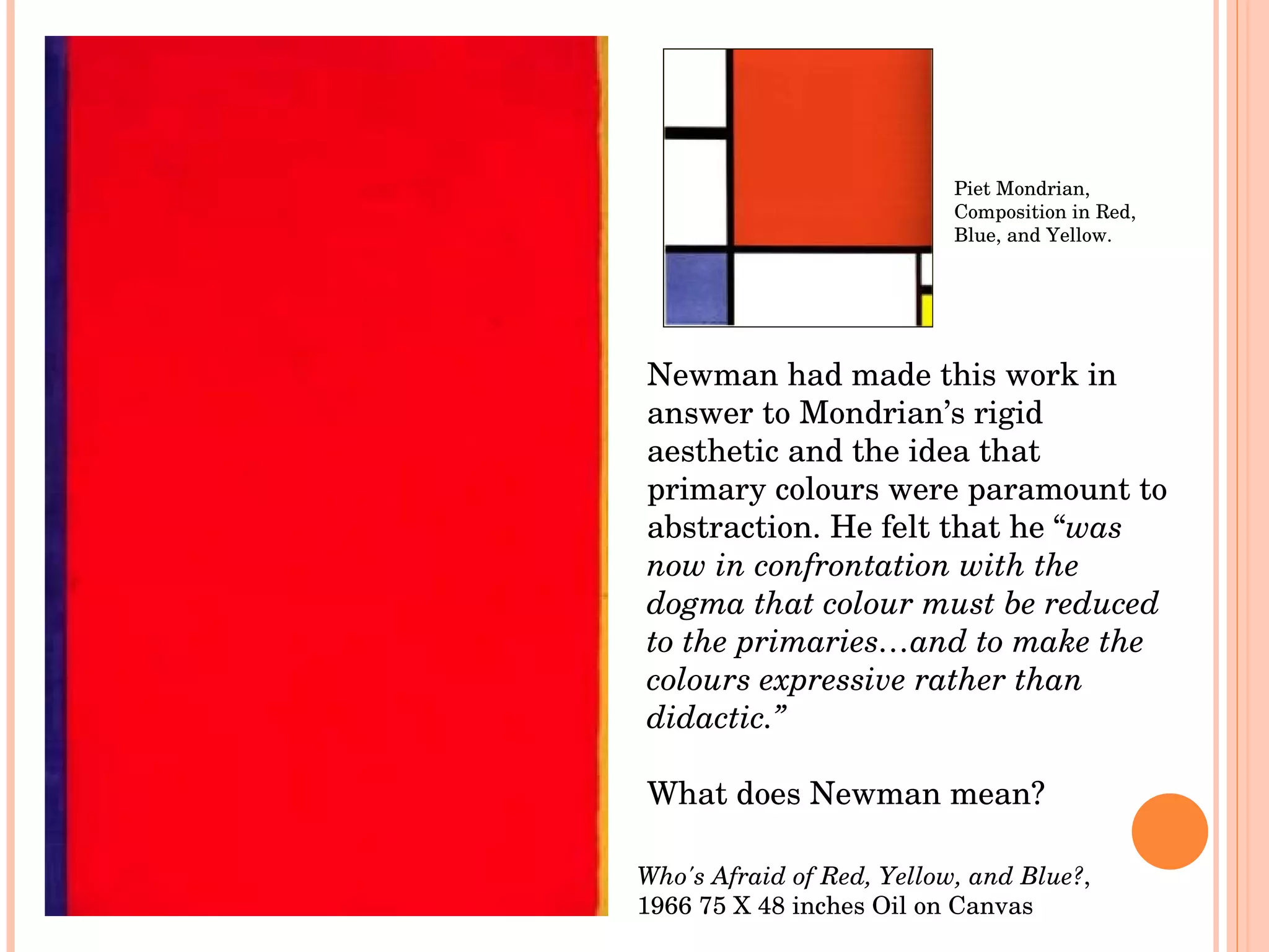 Mark Rothko And Barnett Newman | PPT