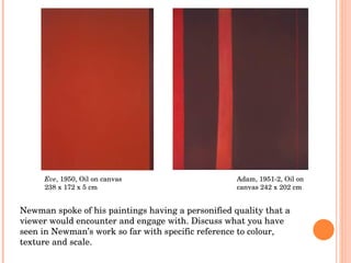 Mark Rothko And Barnett Newman | PPT