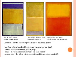 Mark Rothko And Barnett Newman | PPT