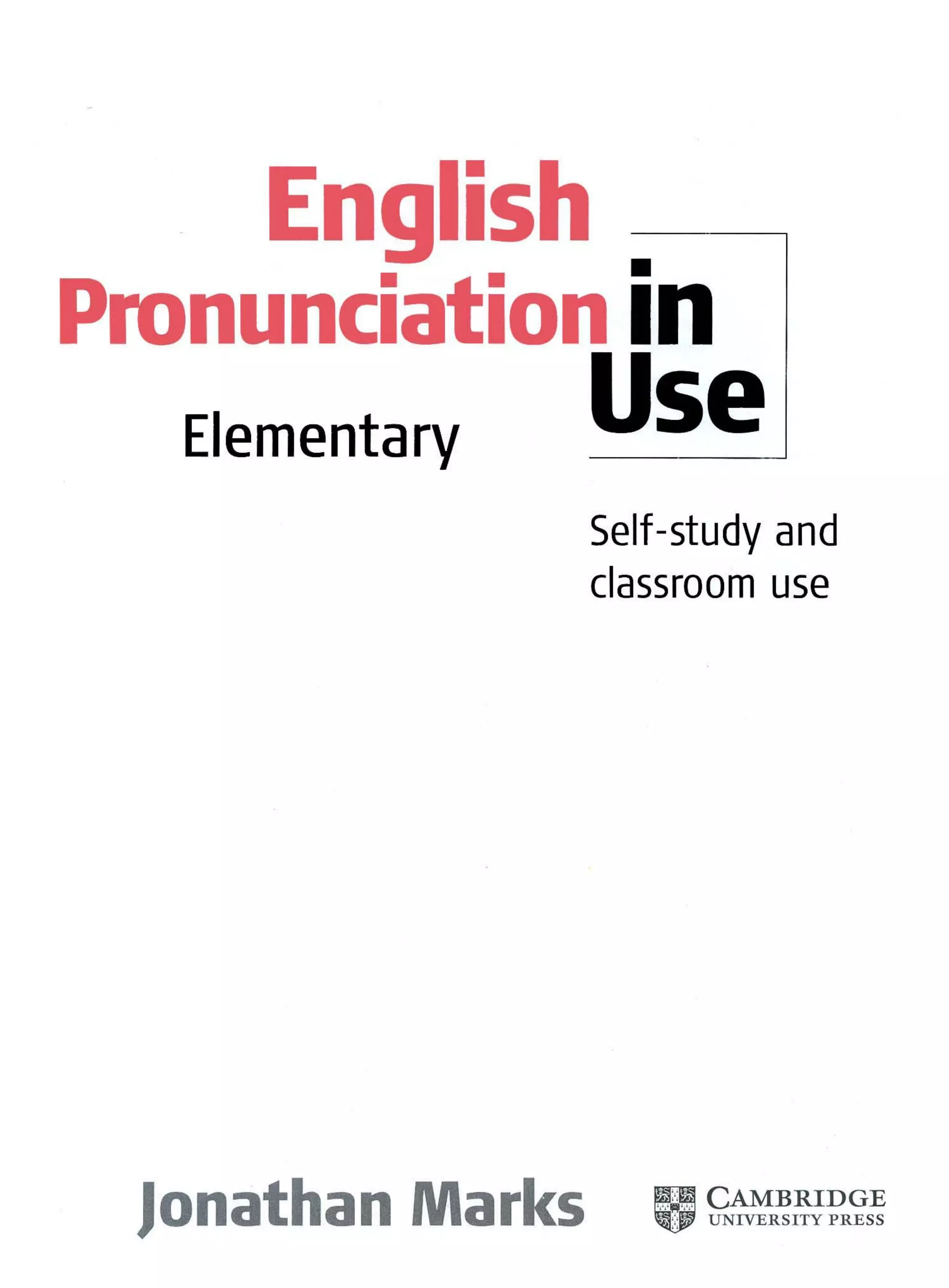 Marks - English Pronunciation in Use - Elementary.pdf