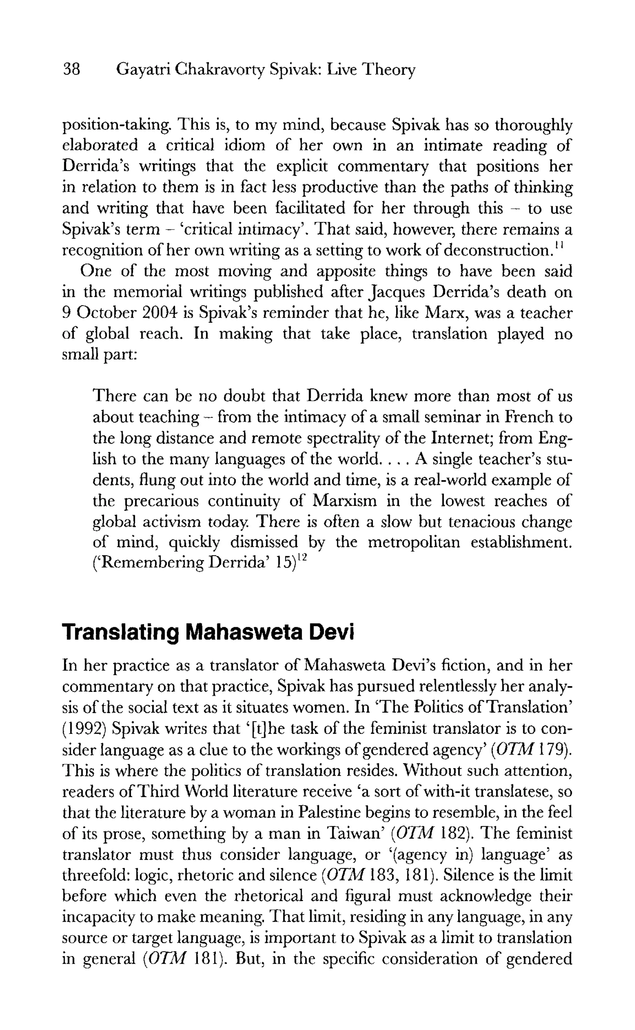 Mark Sanders - Gayatri Chakravorty Spivak_ Live Theory-Continuum (2006).pdf