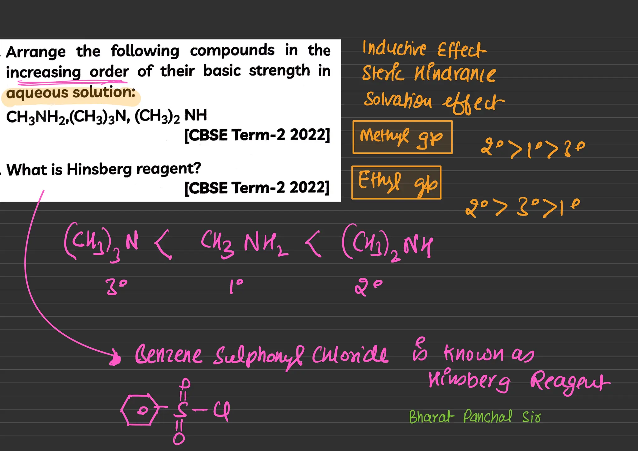 Marks Booster Of Amines.pdf for class 12th | PDF