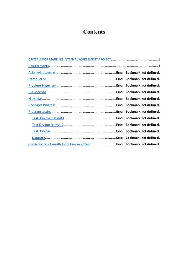 computer science CAPE Mark scheme | DOCX
