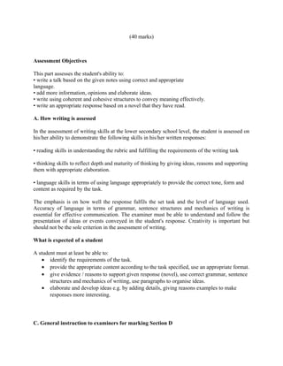 FORM 2 english mid term exam paper 2017 answer scheme | DOC