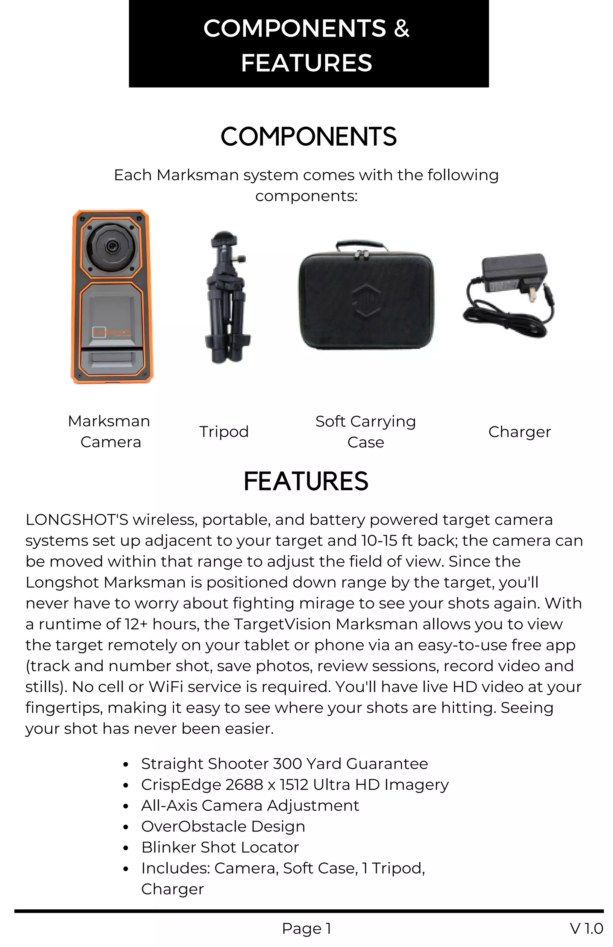 Longshot Marksman Target Cameras Instruction Manual | Optics Trade | PDF