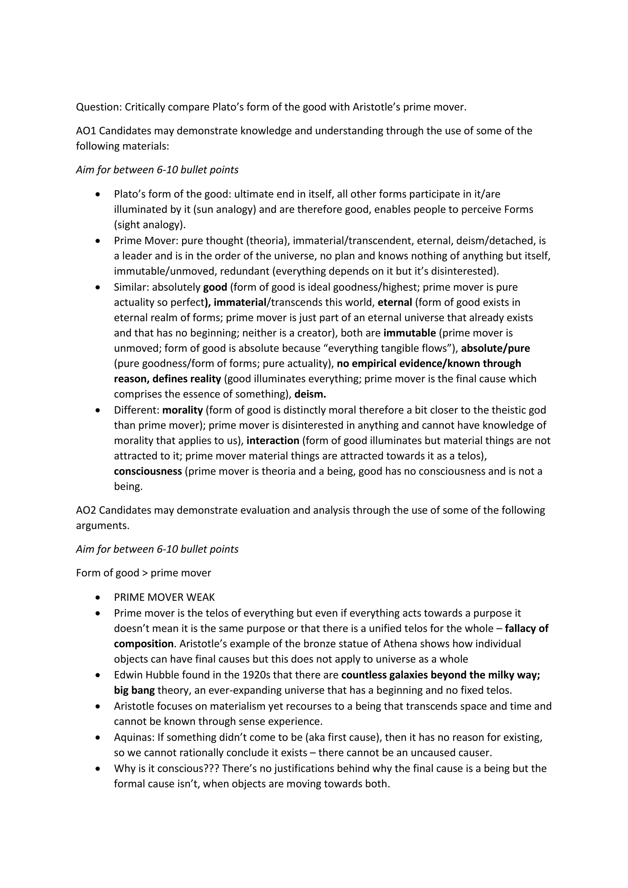 plato and aristotle | DOCX