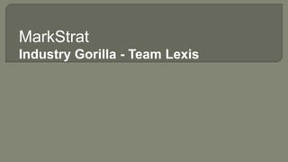 Markstrat Gorilla Team | PPT