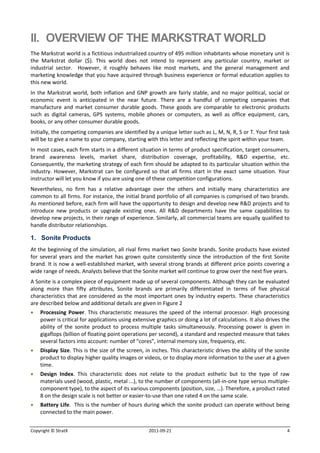 Markstrat web participant-handbook-chap 1 a 3 | PDF