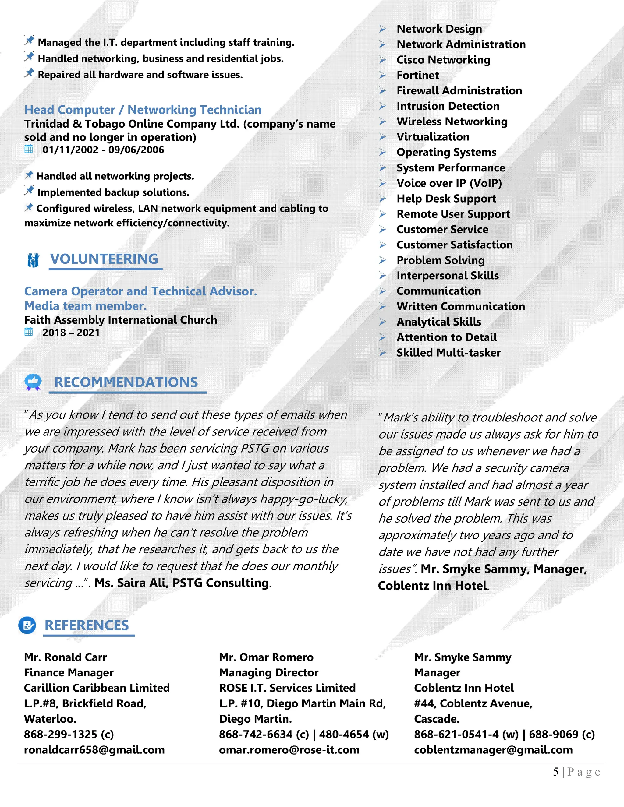 Mark Sudan Non-ATS Resume / Curriculum Vitae | PDF